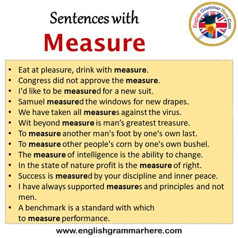 Sentences With Measure Measure In A Sentence In English Sentences For Measure English