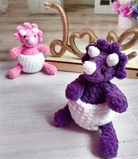 Мини-дино крючком. Амигуруми схемы и описания. Автор: Татьяна Изотова ...