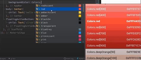 Color Tooltips Not Showing In Android Studio Flutter Project Stack Overflow
