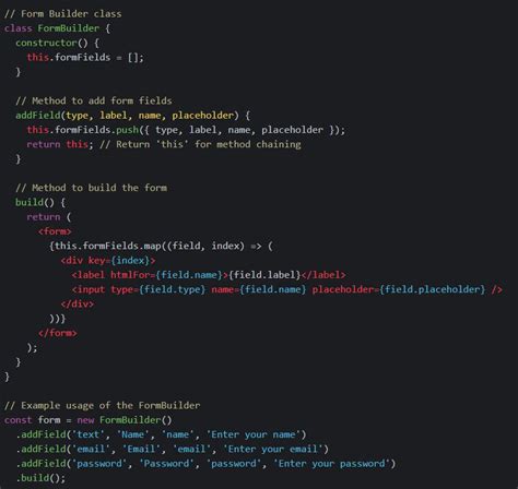 Ali Hachem On Linkedin Builderpattern Reactjs Efficientcoding