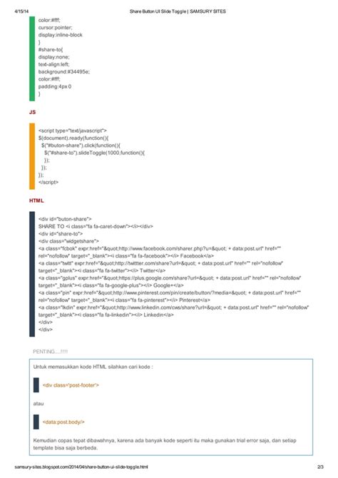 Share Button Ui Slide Toggle Pdf