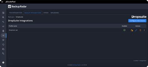Backup Radar Dropsuite Scalepad