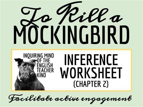 To Kill A Mockingbird Chapter 2 Close Reading Worksheet Teaching