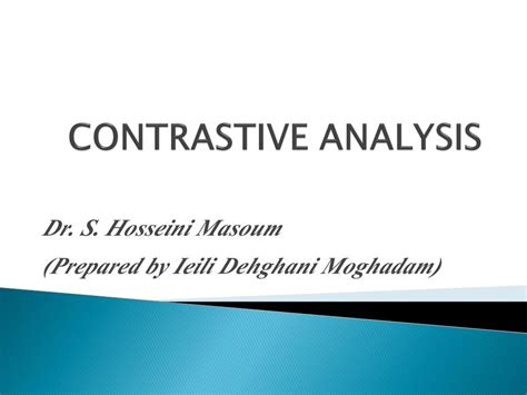 Ppt Contrastive Analysis Powerpoint Presentation Free Download Id 1450038