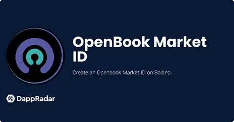 Openbook Market Id Project Overview Analytics And Data Dappradar