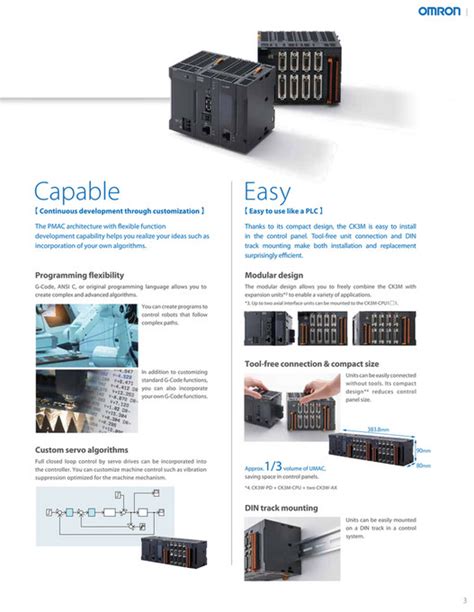 Motion Ai Ck3m Multi Axis Motion Controller Brochure Delta Tau Omron Page 2 3