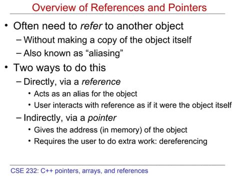 C Pointers And References Ppt
