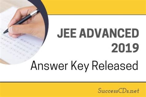 JEE Advanced 2019 Answer Key Released Check Now