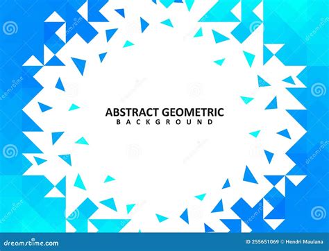 Abstract Blue Geometric Vector Background Design Stock Vector