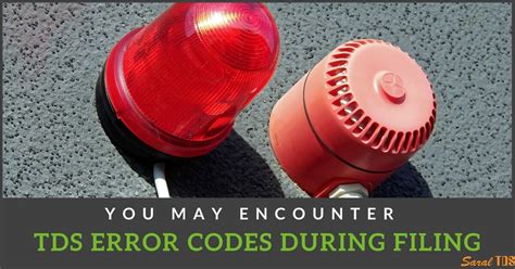 tds error codes