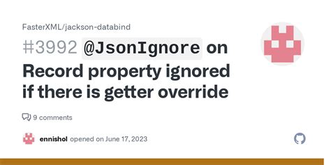 `jsonignore` On Record Property Ignored If There Is Getter Override