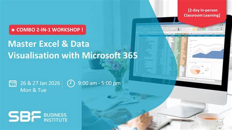 Master Excel And Data Visualisation With Microsoft 365 Combo 2 In 1 Workshop