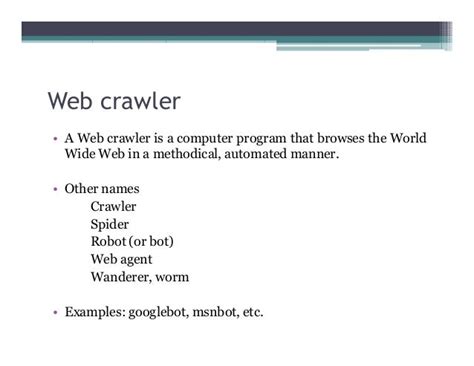search engine and web crawler