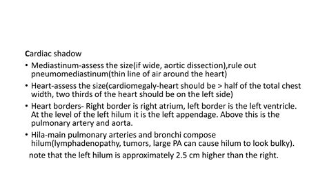 Systematic Method For Reading Chest X Rays Ppt