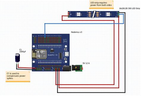nodemcu v3 ws281b connection issue · issue 522 · aircoookie wled · github