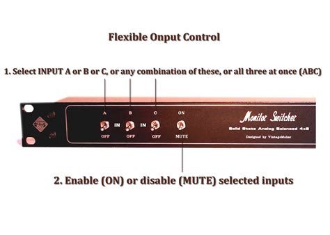 2x6 Or 6x2 Analog Speaker Switch Flexible I O Control Dsub Trs Xlr Select Connection