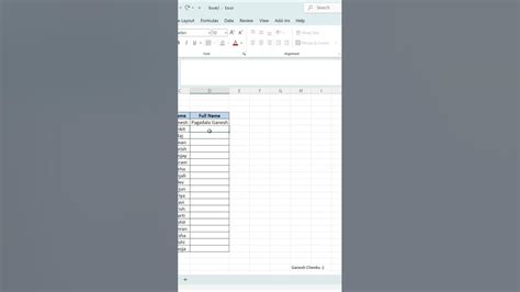 How To Merge Name And Surname In Ms Excel Excel Microsoftoffice Shortvideo Shorts Youtube