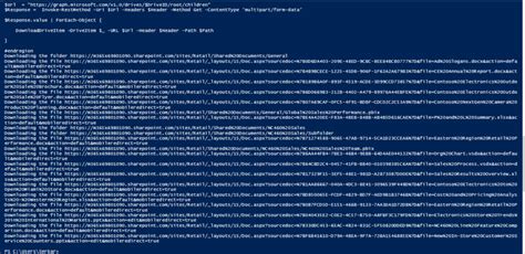 How To Download A Sharepoint Library Using Graph Api Powershell