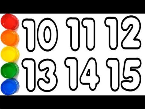 How To Draw 10 To 15 Learn To Draw Numbers KS ART Learn To Draw Circle Drawing Drawing For