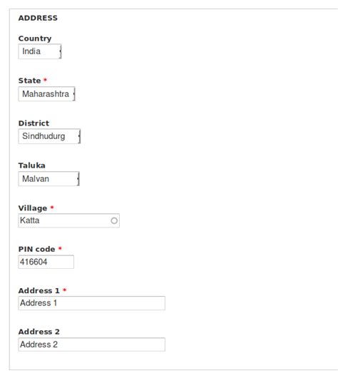 Address Field India Drupal Org