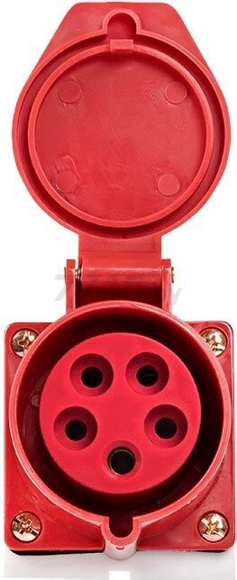 Розетка силовая 32А 380В 3Р+РЕ+N IP44 EKF PROxima 125 (ps-125-32-380 ...