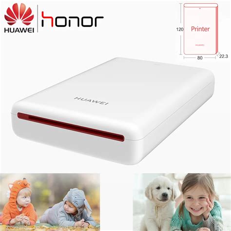 Huawei Zink Portable Bluetooth Photo Printer AR Printers 300dpi Honor ...