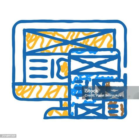 모형 Ux Ui 디자인 아이콘 낙서 그림 그래픽 사용자 인터페이스에 대한 스톡 벡터 아트 및 기타 이미지 그래픽 사용자 인터페이스 그리기 금융 Istock