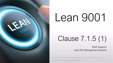 What Is Iso 9001 Clause 7 1 5 1 Understanding Iso 9001 Clause 7 1 5 1 Clause 7 Explained