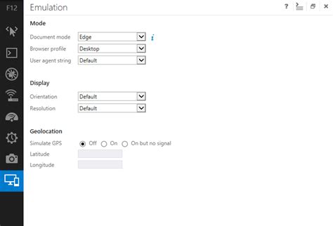 where has browser mode gone from internet explorer 11 developer tools