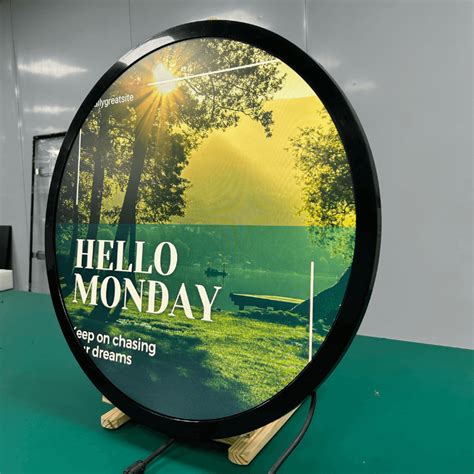 Digital Round Monitor 24inch Circular Lcd Touch Screen Avlink
