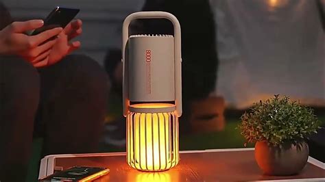 야외 블루투스 스피커 캠핑 램프 랜턴 Led 충전 소형 휴대 용화염 무드등 조명등 Youtube