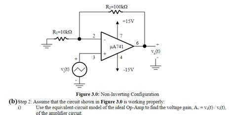 Solved Figure Non Inverting Configuration B Step Chegg Com