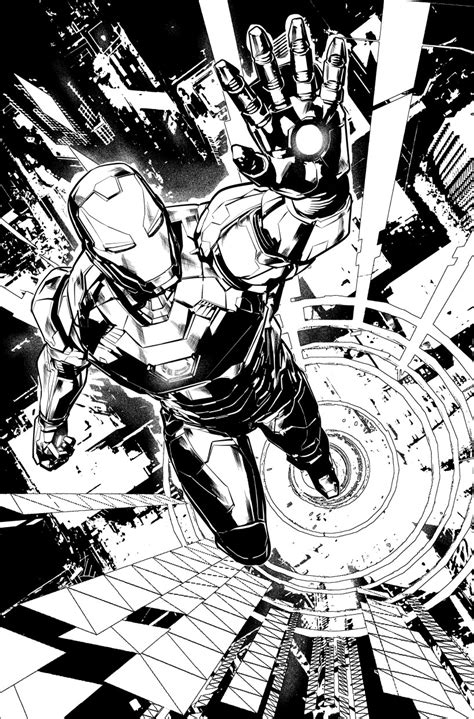 Hendry Prasetya Iron Man Marvel Aliasing Clip Studio Paint Medium