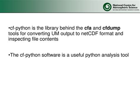 The Cf Python Software Library Ppt Download The Cf Python Software Library Ppt Download