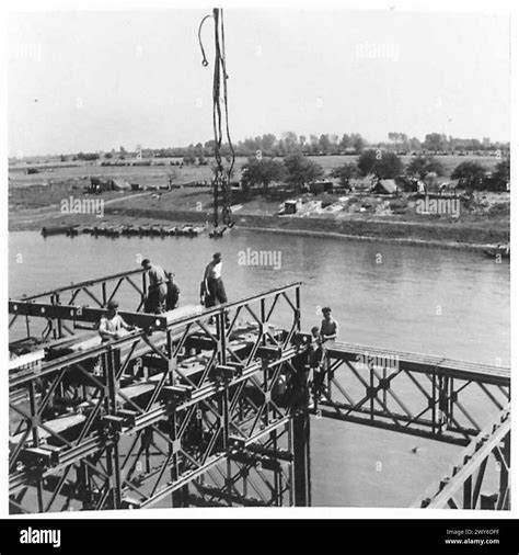 Permanent Rhine Bridges The Unfinished Portion Of The Bridge British Army 21st Army Group