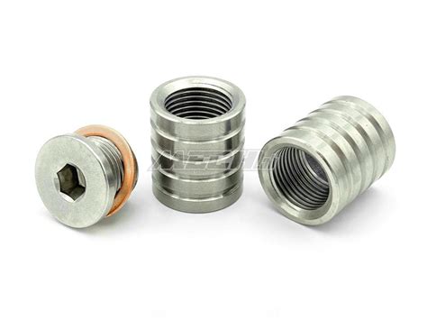 Finned Weld In Lambda O2 Sensor Bung With Plug