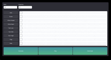 AI Drum Generator