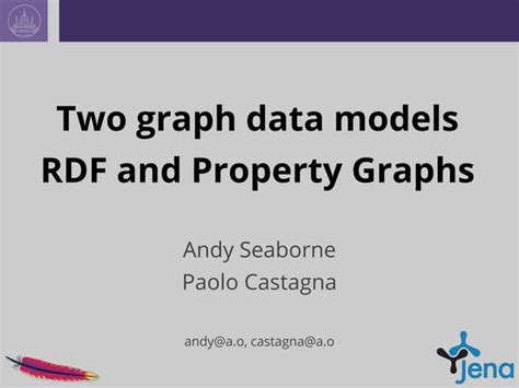 Two Graph Data Models Rdf And Property Graphs Ppt