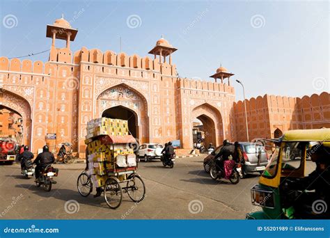 ajmeri gate jaipur rajasthan editorial stock image image of person