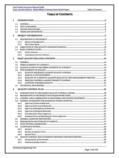 Quality Assurance Manual Download Free Pdf Quality Assurance