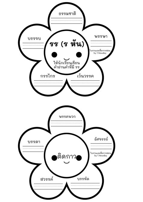 แบ่งปันดอกไม้ รร ร หัน ใบงานและสื่อการสอน By T Newday