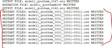 Radioss Is Stuck In Restart Files Loop Static Simulations For Human Seat Interactions