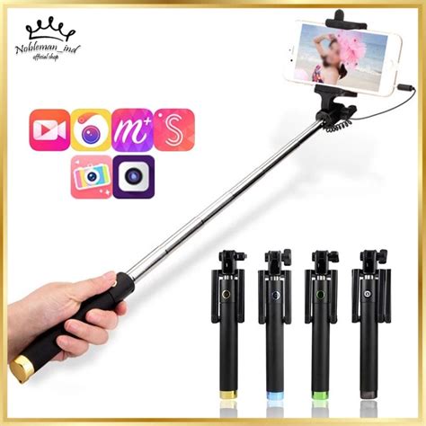 Jual Tongsis Selfie Vlog Keren Berkualitas Tongsis Hitam Extendable