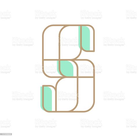 Ss 모노그램 로고 대문자의 장식 서명 문자 기하학적 알파벳 이니셜 윤곽선 알파벳 S에 대한 스톡 벡터 아트 및 기타 이미지 알파벳 S 정사각형 구성 0명 Istock