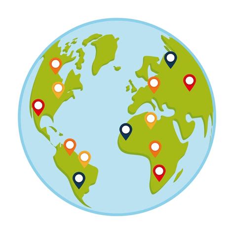 Icono De Planeta Tierra Vector Premium