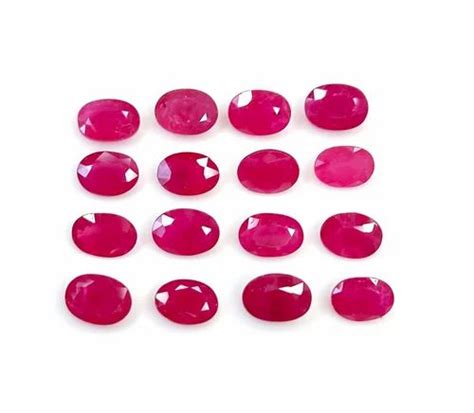 100 Natural Mozambique 7x5mm Calibrated Ruby Heated Faceted Cut And