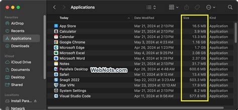 How To Find App And File Size In Mac WebNots How To Find App And File Size In Mac WebNots