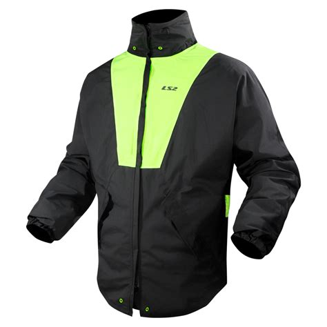 Ls2 X Rain Jacket Black H V Yellow Aspshop Eu