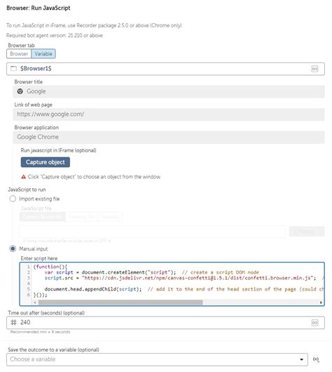 javascript injection using browser run javascript community