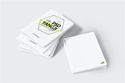 4491 可商用硬壳卡纸书籍画册宣传册封面设计展示psd样机 Gooodme Com 果觅网（gooodme）